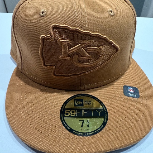 New Era | Accessories | New Era Tan Kansas City Chiefs 59fifty Cap ...